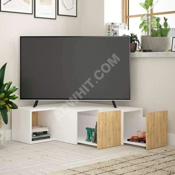 طاولة تلفزيون - موديل COMPACT - Adwhit