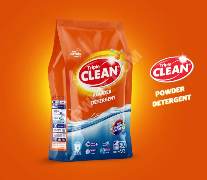 washing powder detergent made triple clean - Adwhit
