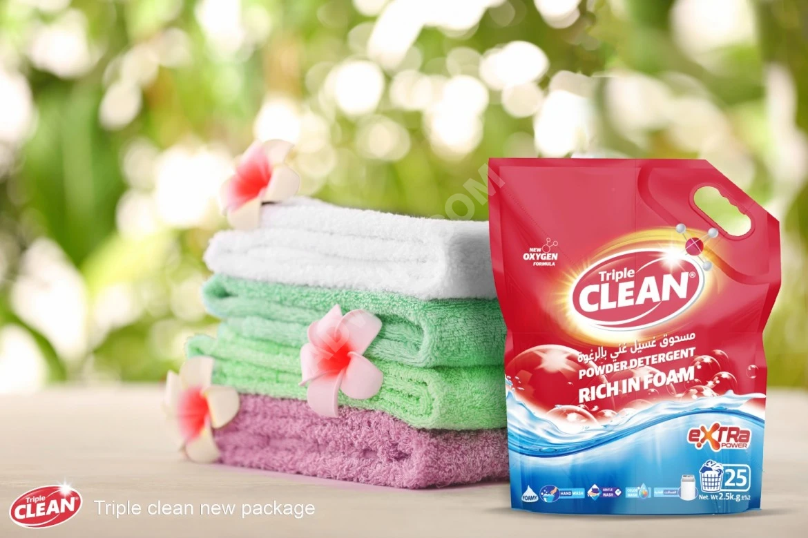 washing powder detergent made triple clean - Adwhit